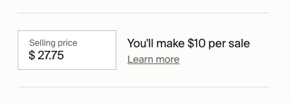 Product description & pricing guidelines – Fourthwall