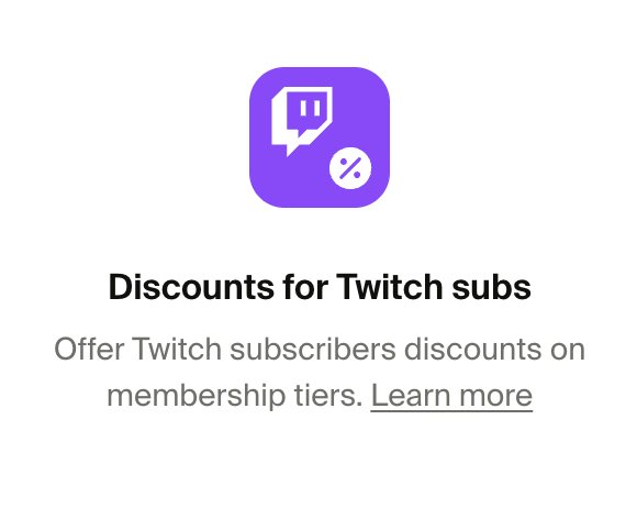 Twitch Integrations for Memberships – Fourthwall