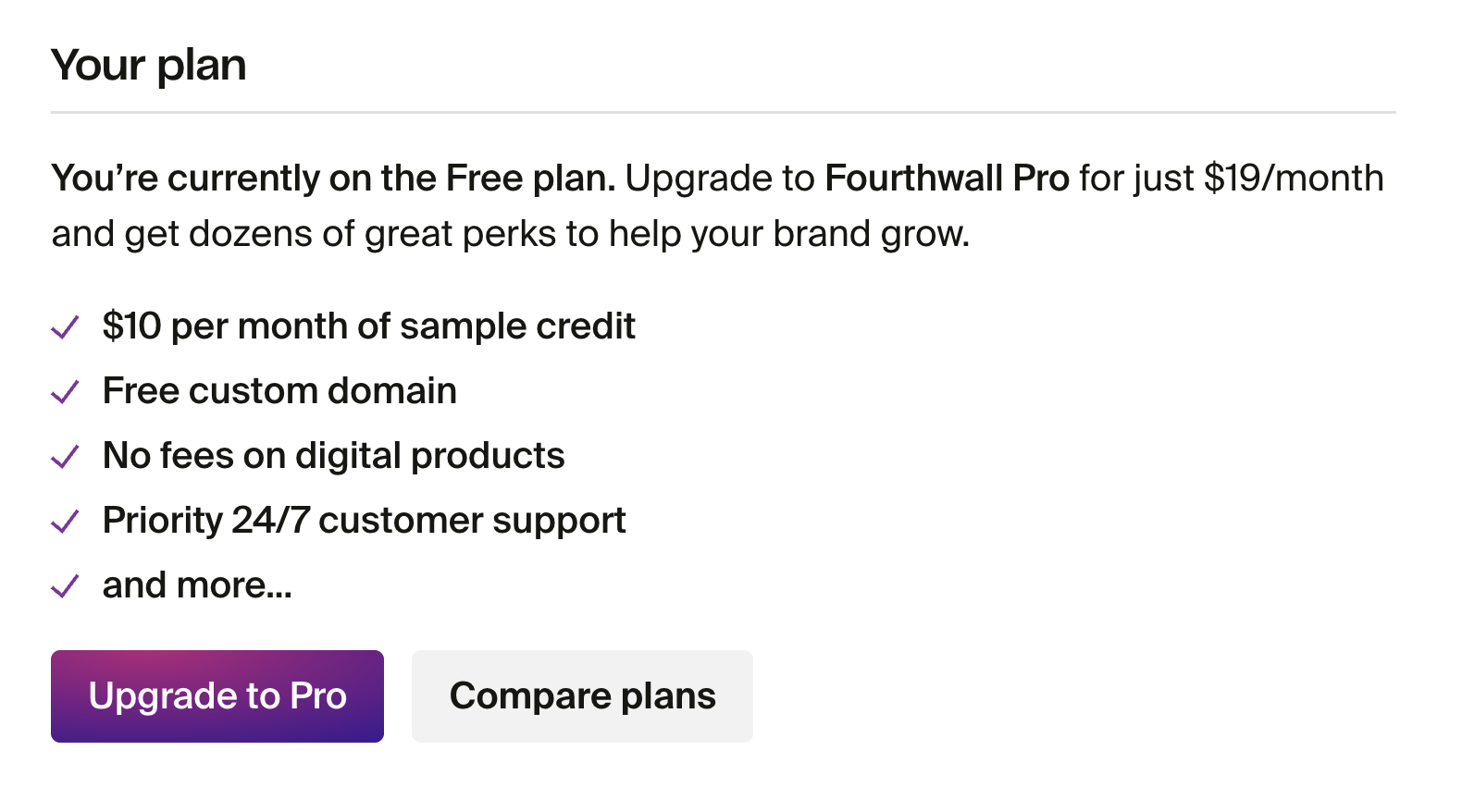 Fourthwall Pro Overview – Fourthwall