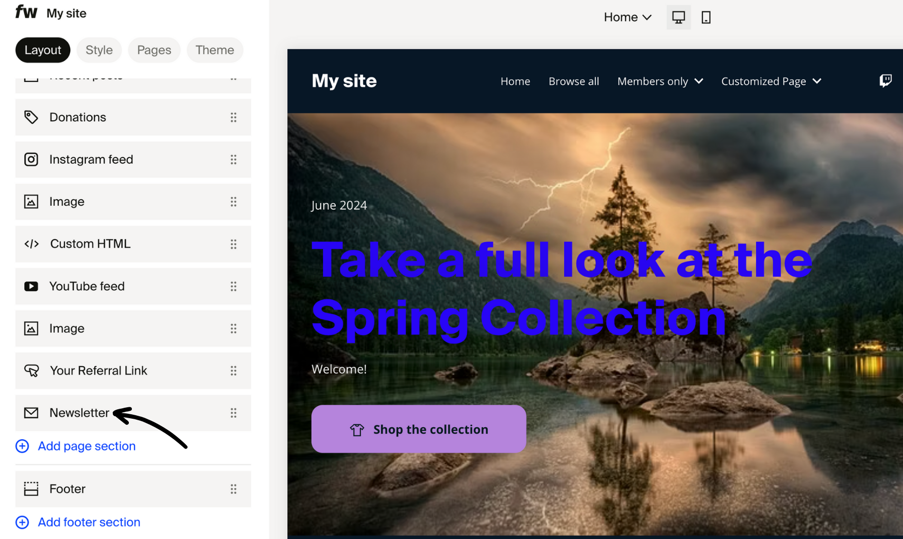 How do I collect emails for my newsletter? – Fourthwall